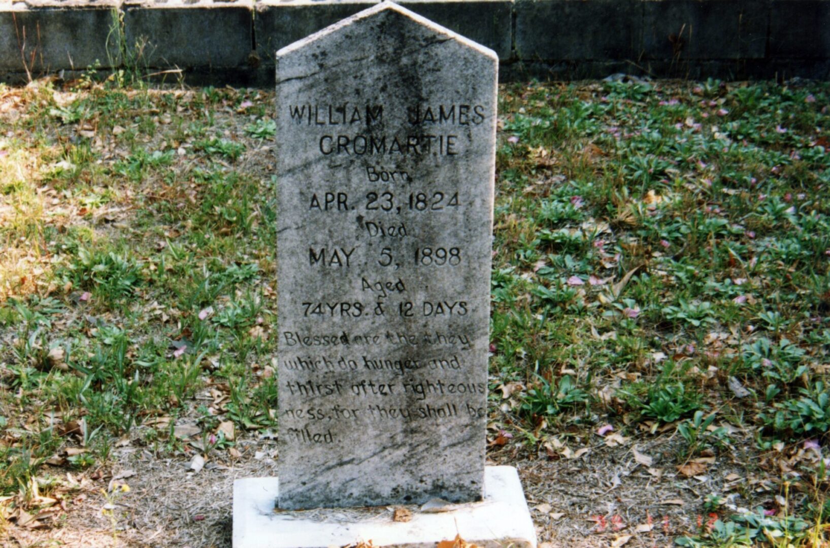 WILLIAM JAMES CROMARTIE BIBLE - SAM CROMARTIE (ROBERT SAMUEL CROMARTIE ...